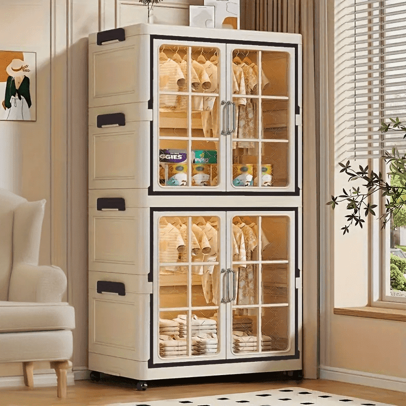 Halicool Stackable Storage Bins with Lids and Wheels for Home and Dorm ...