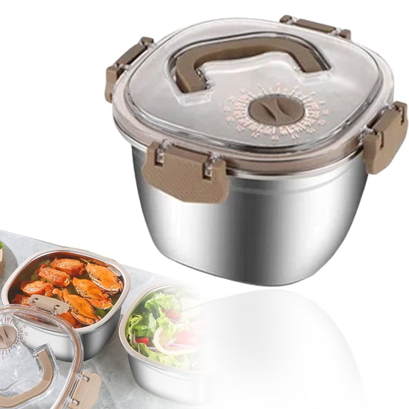 Extra Large Stainless Lunch Box,1900ml Leakproof Food Container,For ...