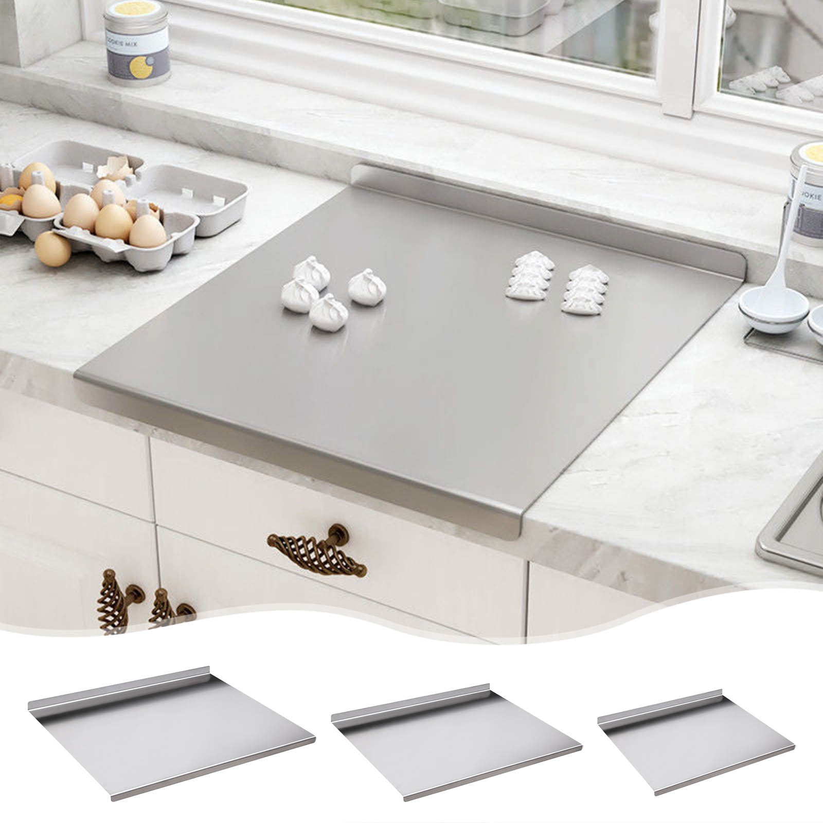Extra Large Stainless Steel Cutting Board - Thin & Stable | Stainless ...