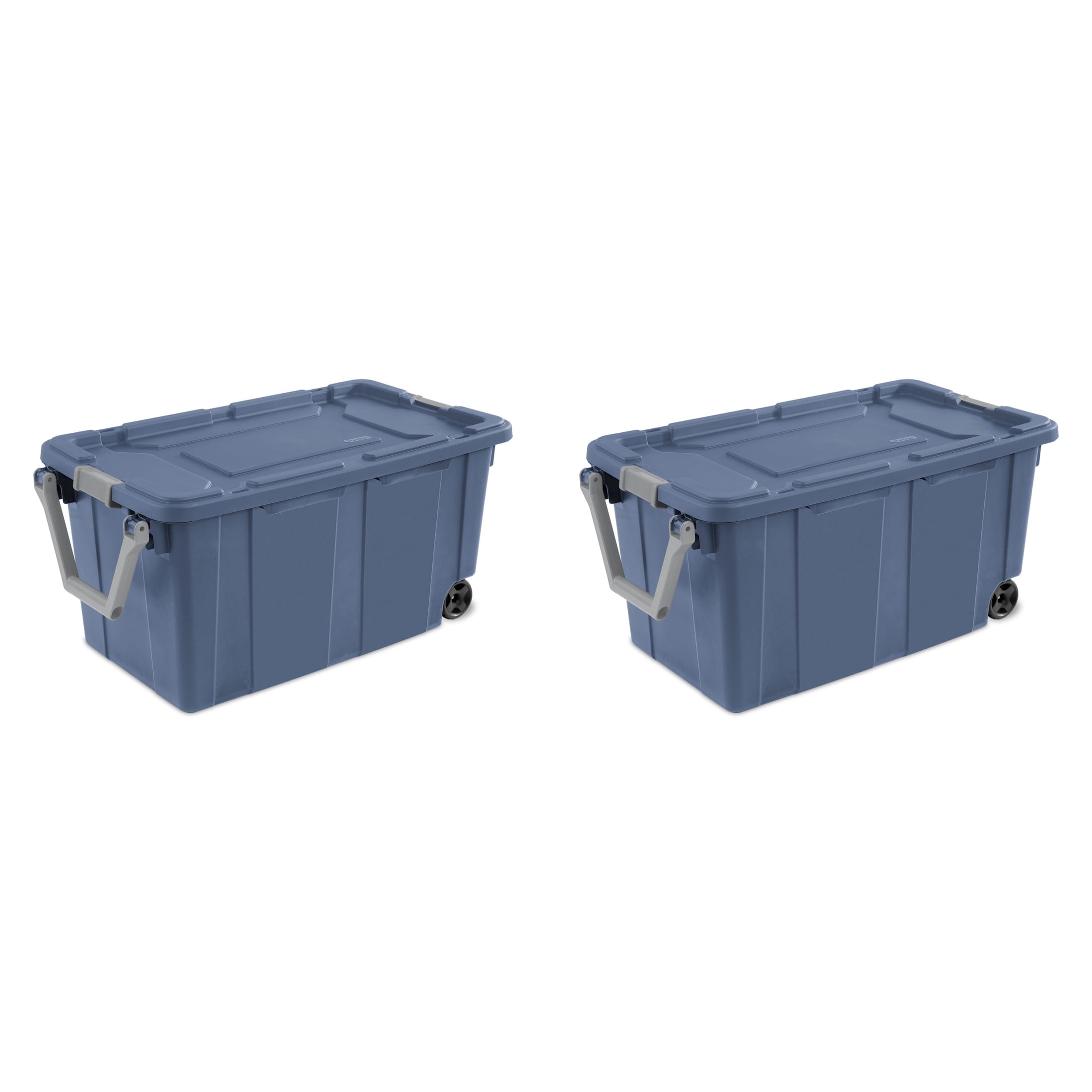Extra Large Storage Bin, 40 Gallon Wheeled Plastic Storage Container ...