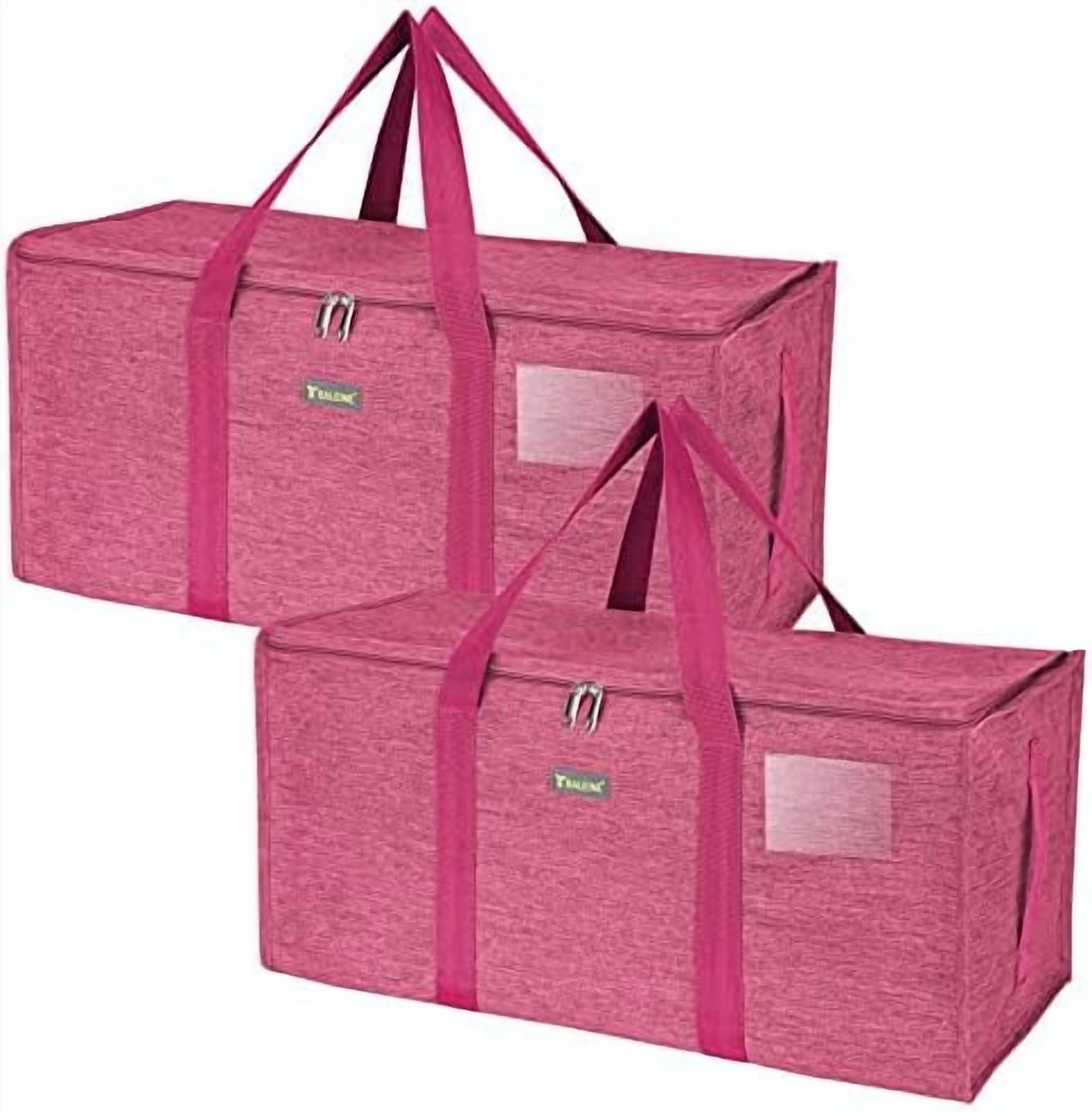 Extra Large Storage Tote with Zippers & Carrying Handles, Heavy-Duty ...