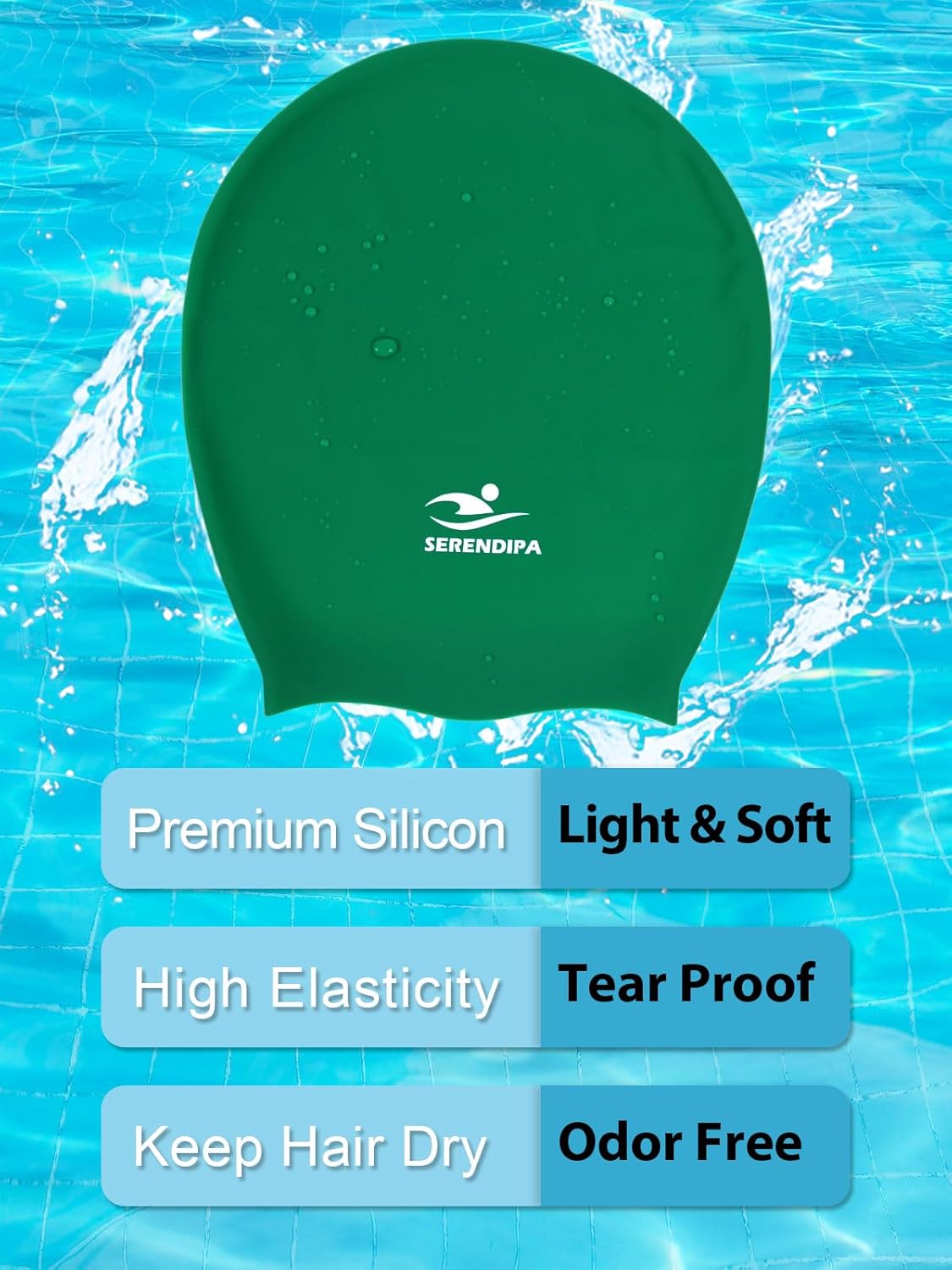 Extra Large Swim Cap For Braids And Dreadlocks, Adult Black Women ...