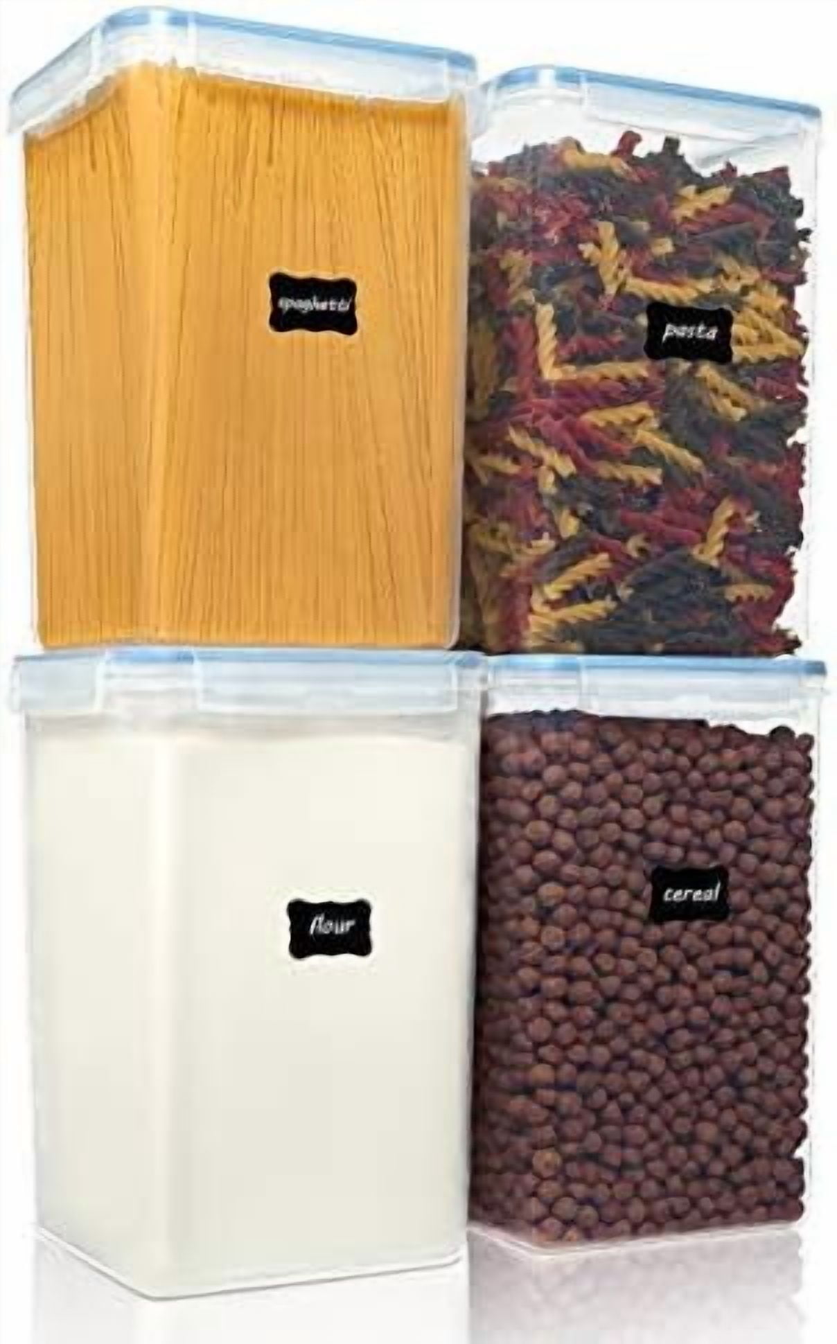 Extra Large Tall Airtight Food Storage Containers 4 Pieces 5.9qt / 6.5L ...