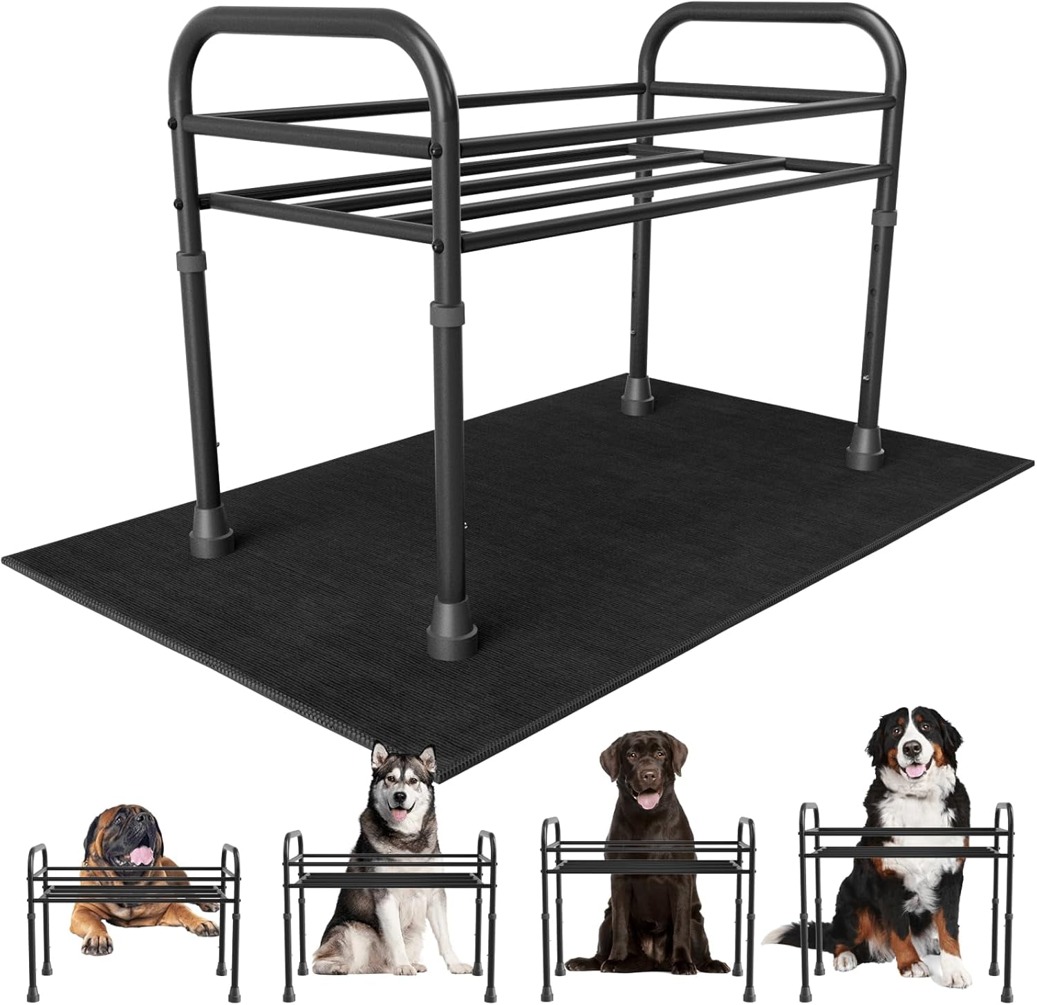 Extra Large & Tall Metal Raised Dog Bowl Stand for Extra Large Dogs ...