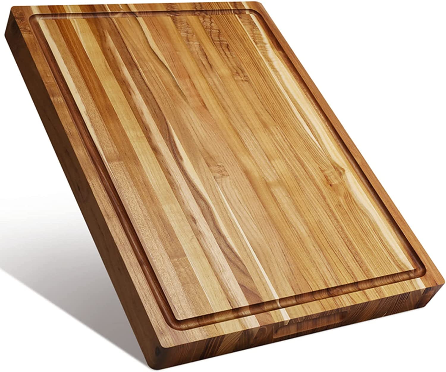 Extra Large Teak Wood Cutting Board for Kitchen, 24x18 Inch, Reversible ...