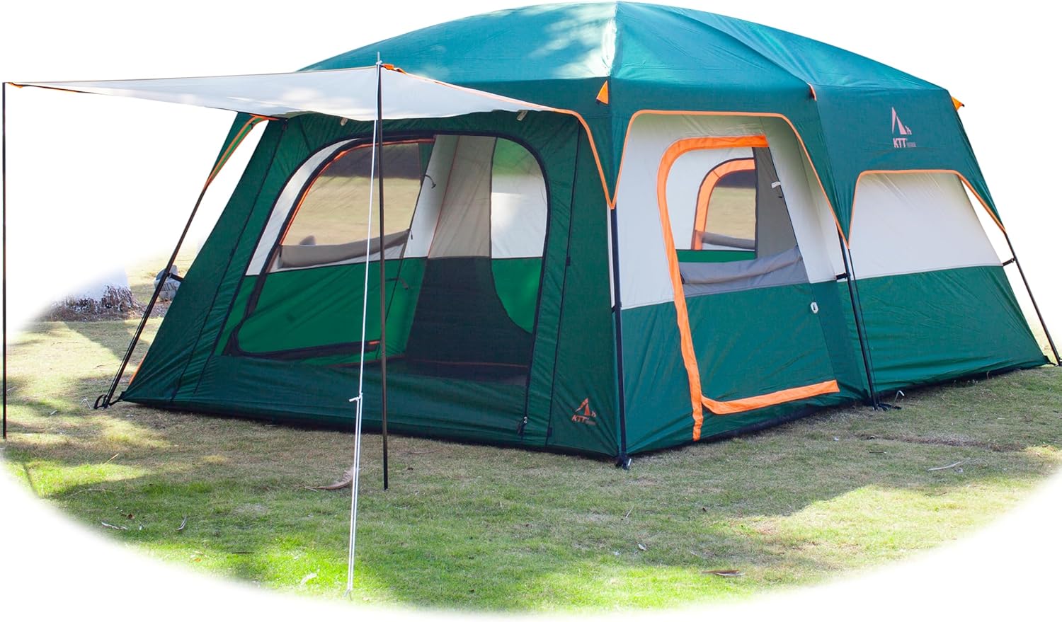 Extra Large Tent 6-10-12-14 Person(A),Family Cabin Tents,2 Rooms,3 ...