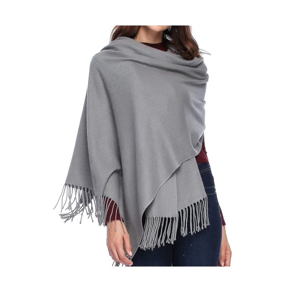 Extra Large Thick Pashmina Shawl Wraps - Imitation Wool Soft Winter ...