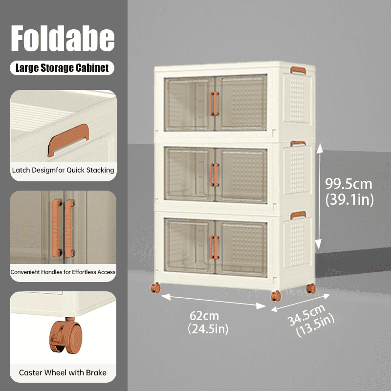 Extra Large Three Tier Folding Cabinet - Walmart.com