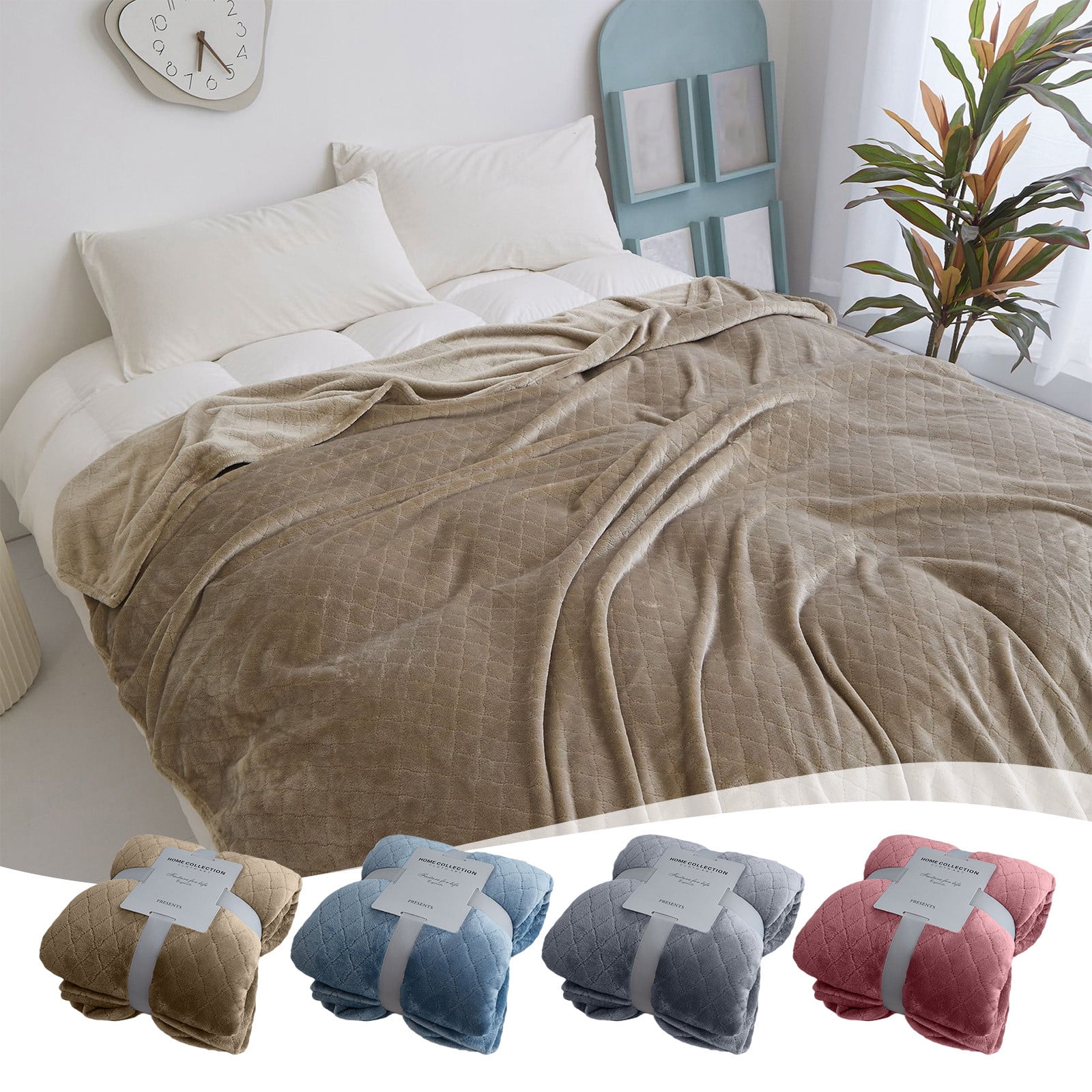 Extra Large Throw Blanket for Couch Home Office Hotel 100% Cotton Super ...