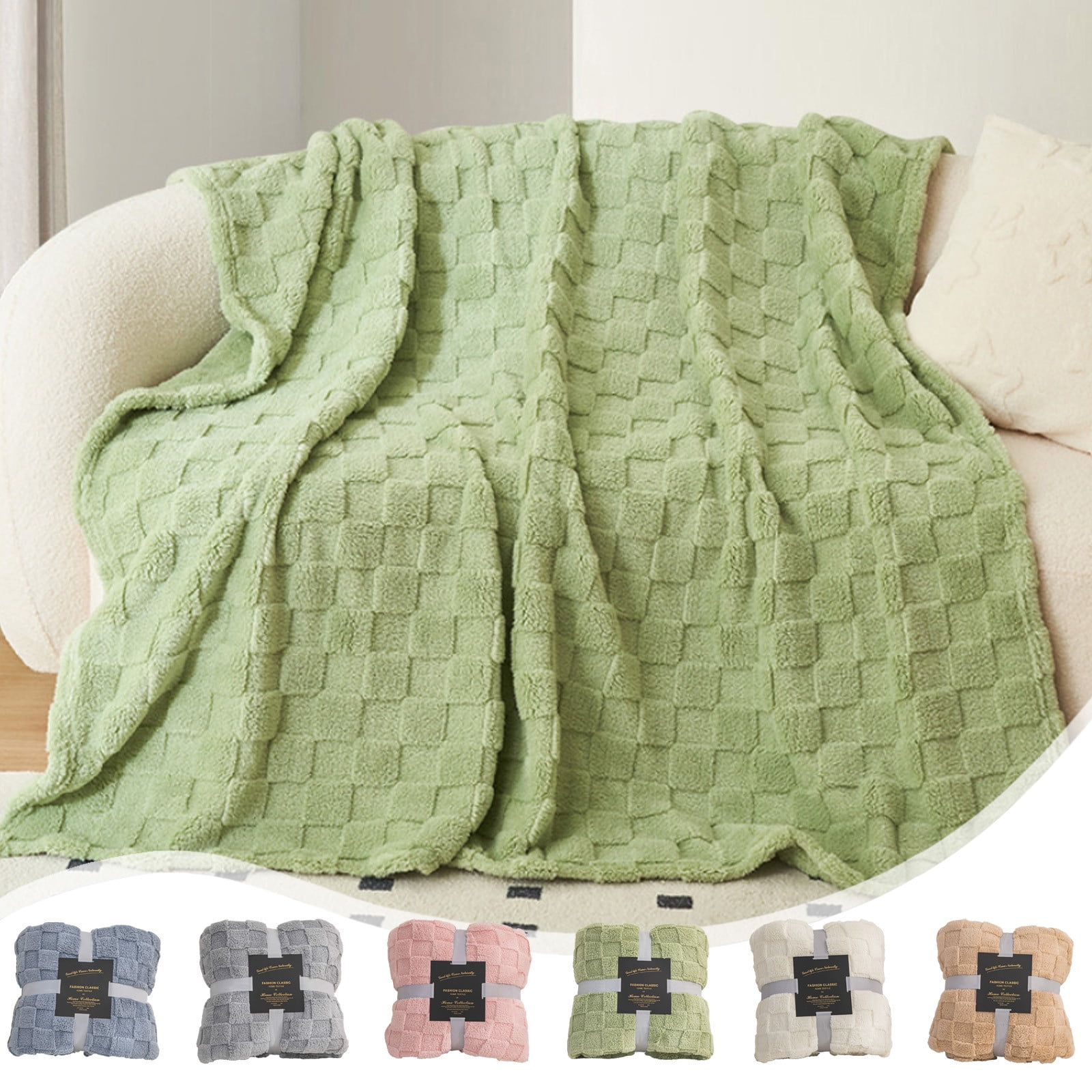 Extra Large Throw Blanket for Couch Home Office Hotel 100% Cotton Super ...