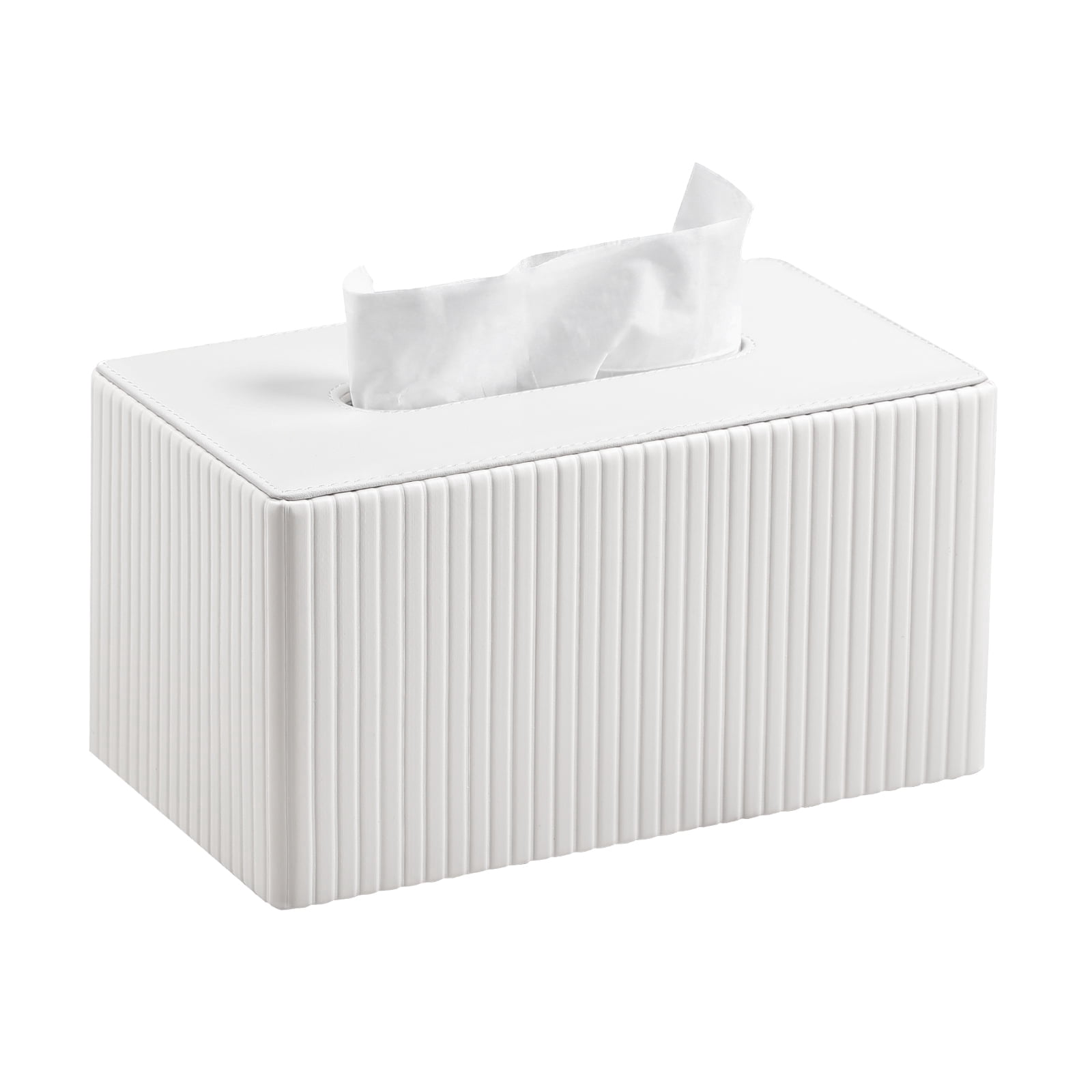 MEIBOOCH, Extra Large Tissue Box Cover, for 180 to 230 ct box, Ivory ...