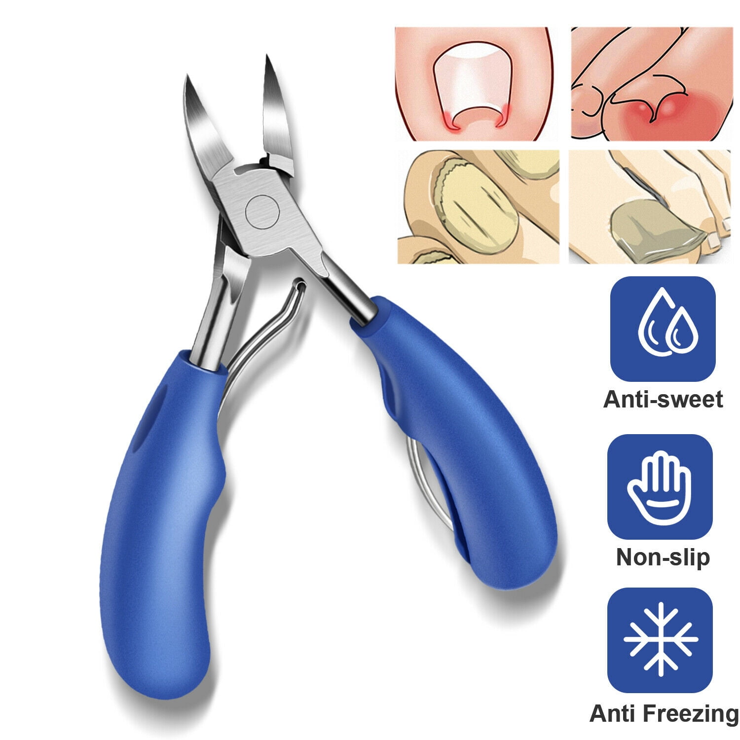 Extra Large Toe Nail Clippers For Thick Hard Nails Cutter Heavy Duty ...