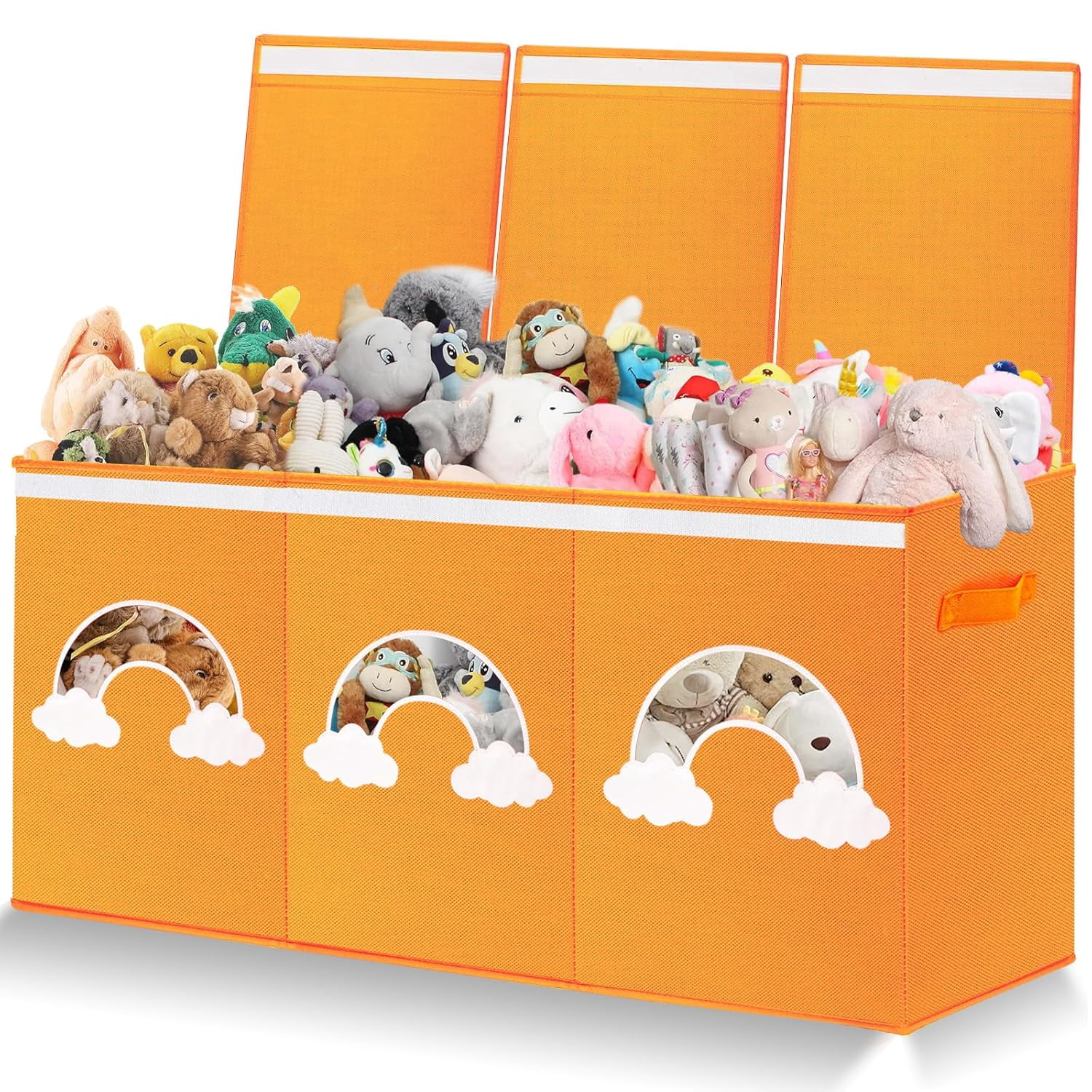 Extra Large Toy Box Chest, Toy Storage Organizer Bins with Transparent ...