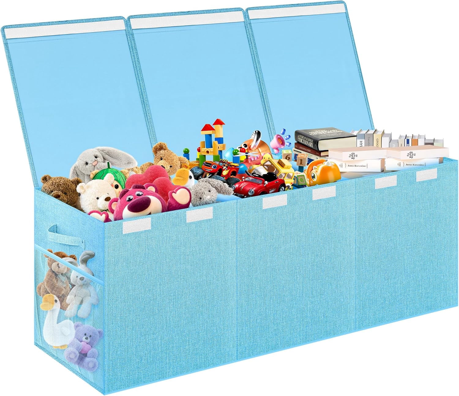 Extra Large Toy Box, Collapsible Sturdy Kids Toy Chest for Boys, Girls ...
