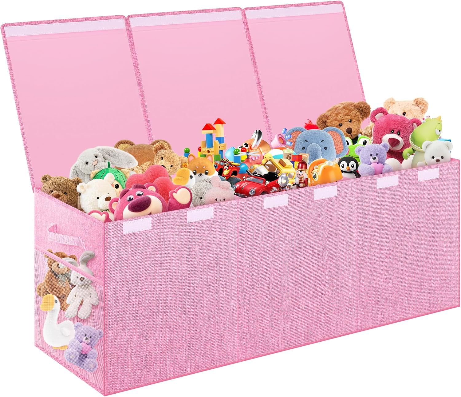 Extra Large Toy Box, Collapsible Sturdy Kids Toy Chest for Boys, Girls ...