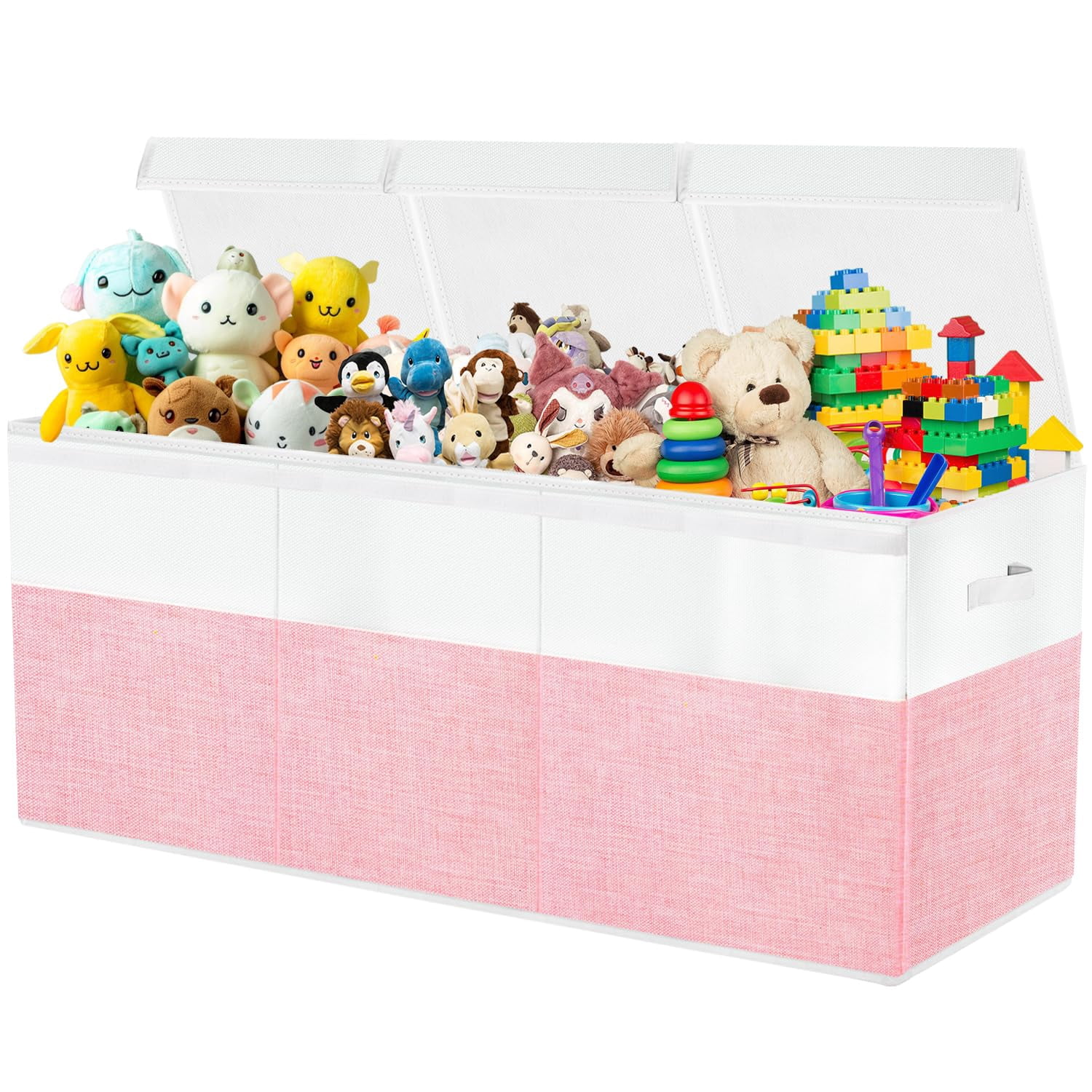 Extra Large Toy Box, Toy Storage Organizer with Lid, Oxford Fabric ...
