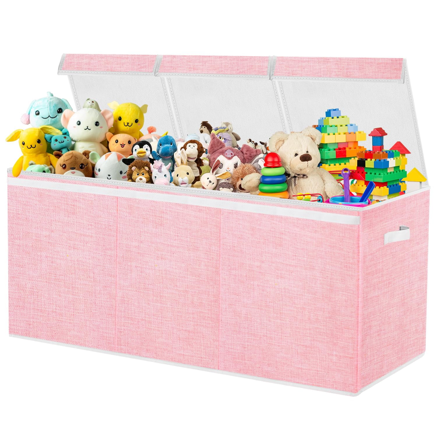 Extra Large Toy Box, Toy Storage Organizer with Lid, Oxford Fabric ...