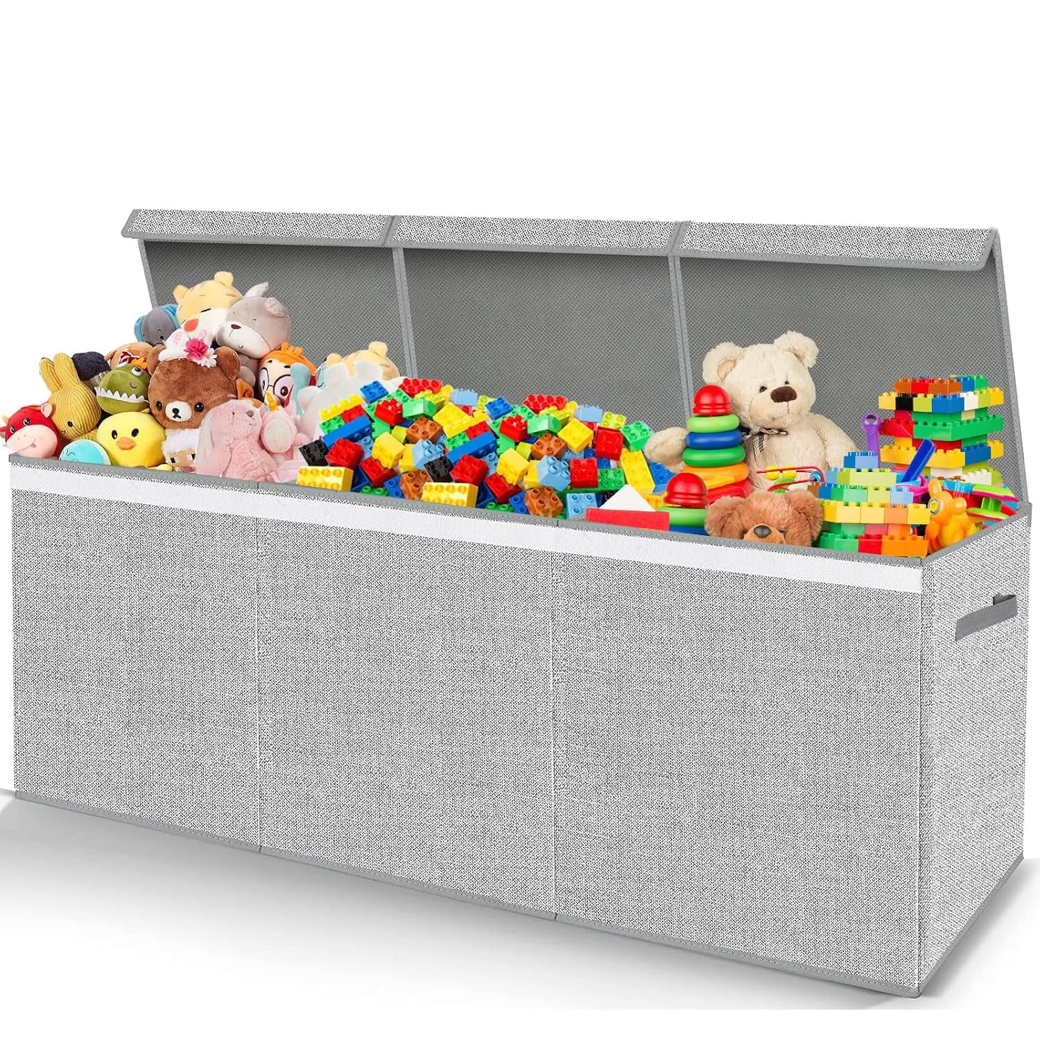 Extra Large Toy Box for Girls Boys - Collapsible Kids Toy Chest Boxes ...