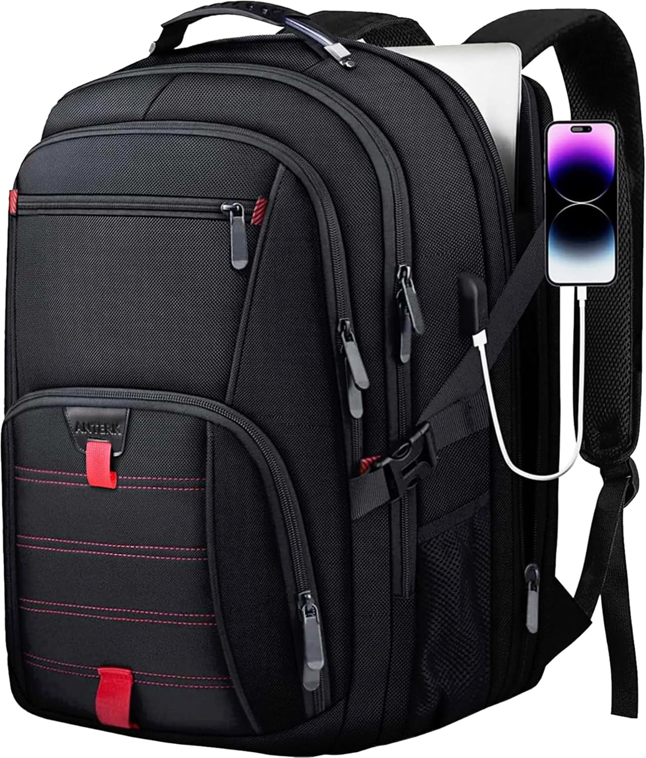 Extra Large Travel Laptop Backpack, 17.3 Inch Carry on Backpack for Men ...