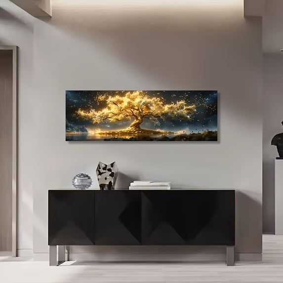 Extra Large Tree of Life Canvas Print - Frameless Wall Art for Living ...
