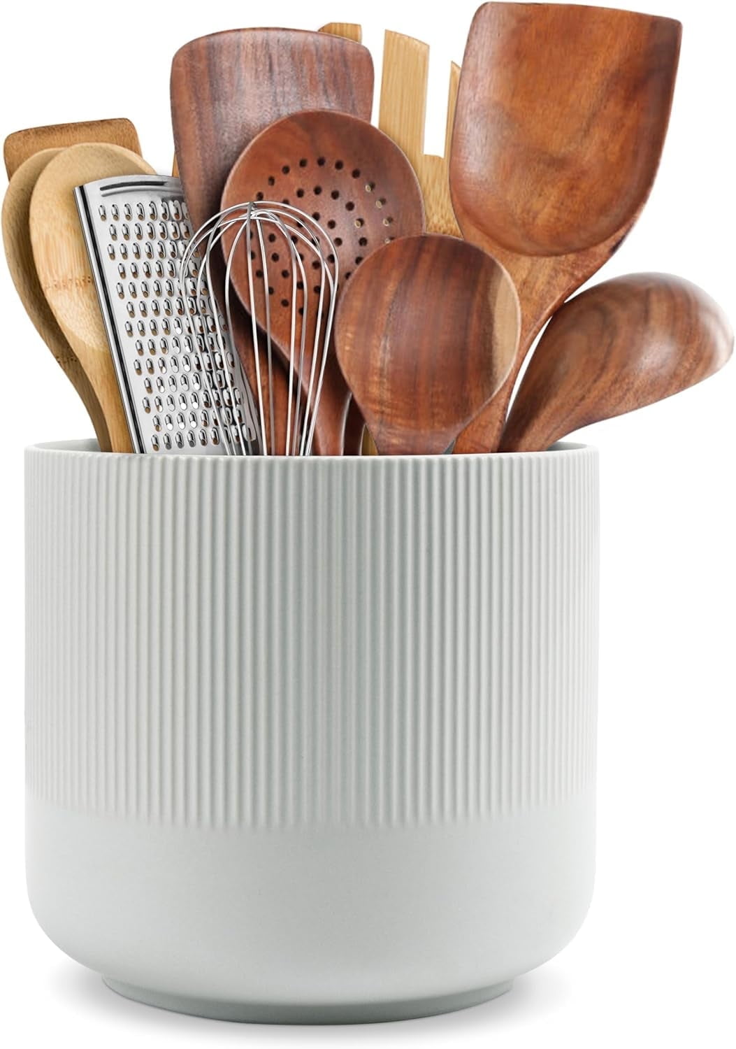 Extra Large Utensil Holder,Ceramic Kitchen Utensil Holder for ...