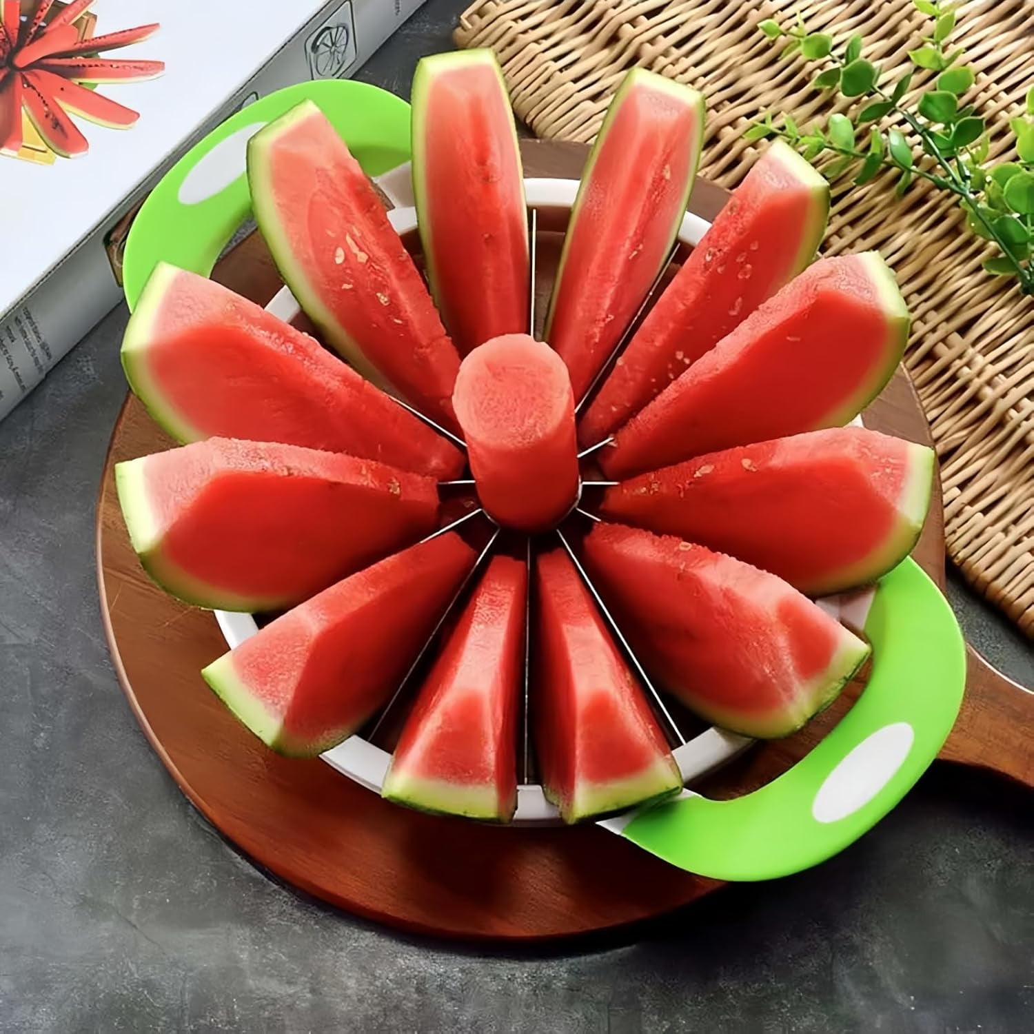 Extra Large Watermelon Slicer Cutter, Stainless Steel Melon Round Fruit ...