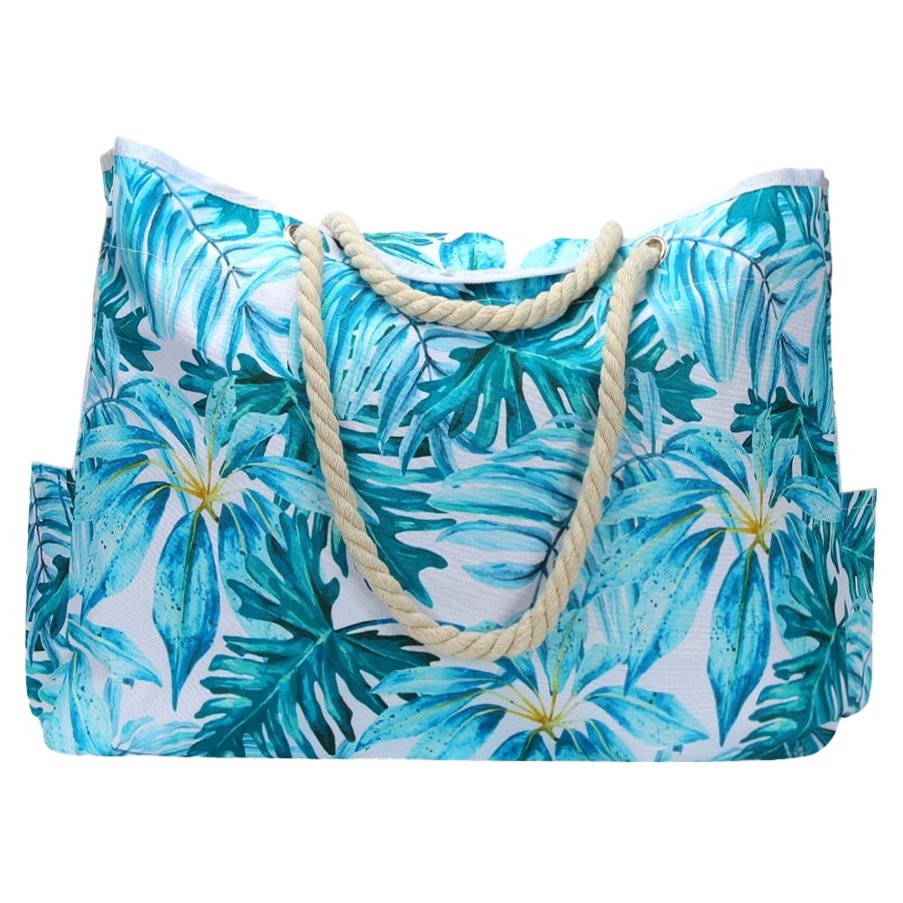Extra Large Waterproof Canvas Beach Bag for Travel, Gym, Swim and Beach ...