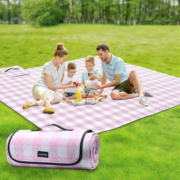 Extra Large Waterproof Picnic Blanket 80"x100" Sandproof Foldable Mat ...