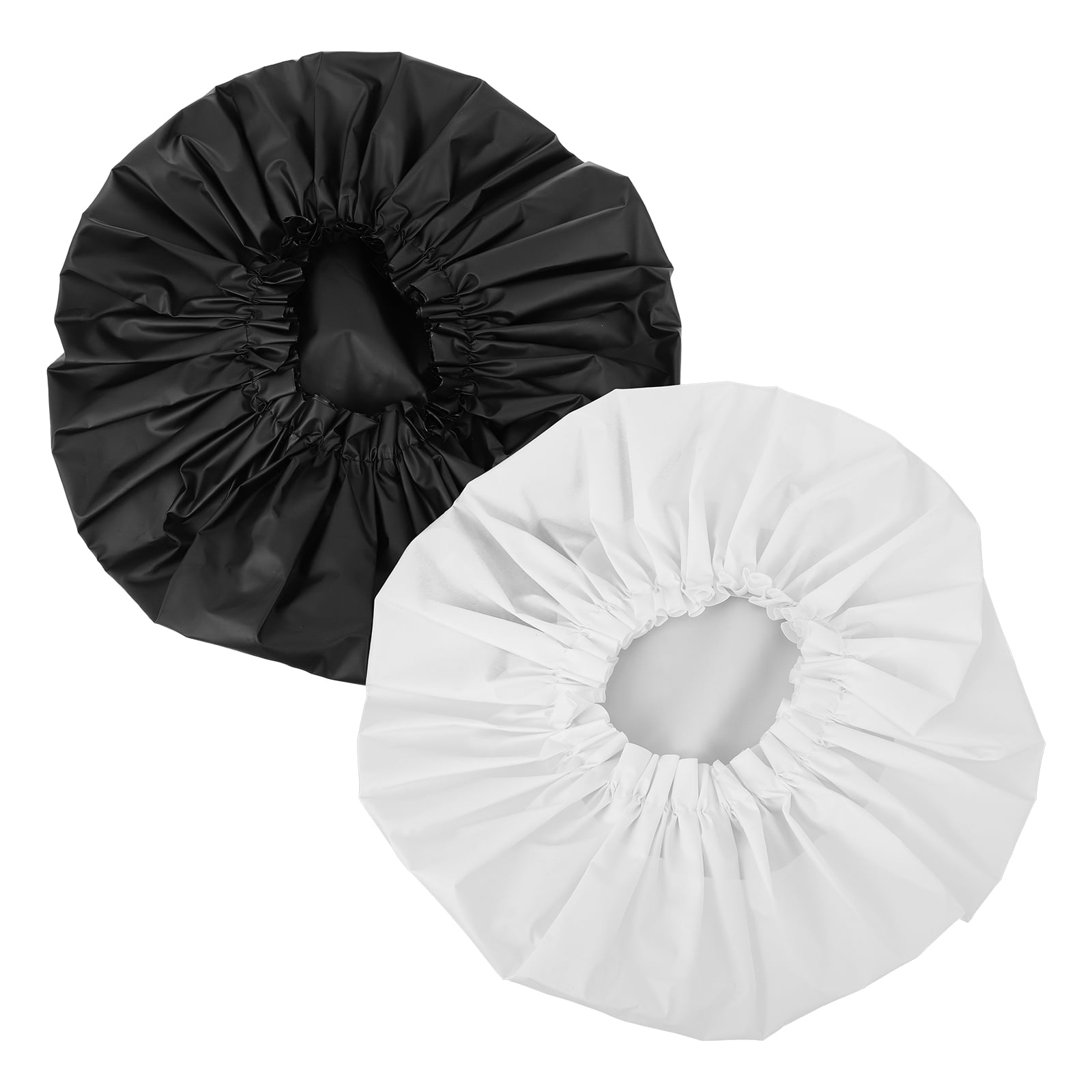 Extra Large Waterproof Shower Cap 2 Pcs Elasticity Women's Single Layer ...