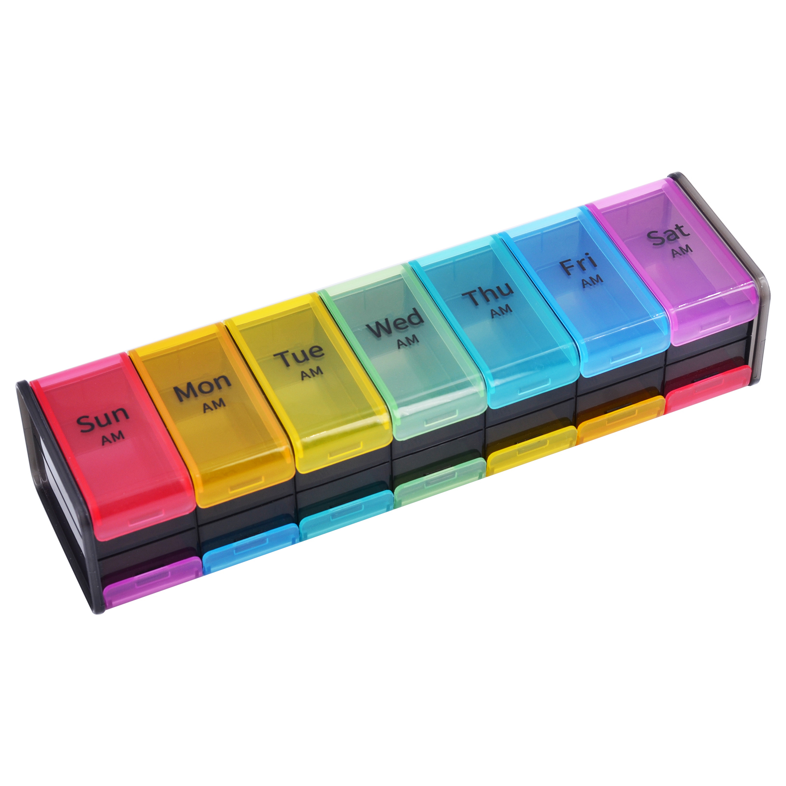 Extra Large Weekly Pill Organizer, 7 Day 2 Times A Day Large Pill Cases ...