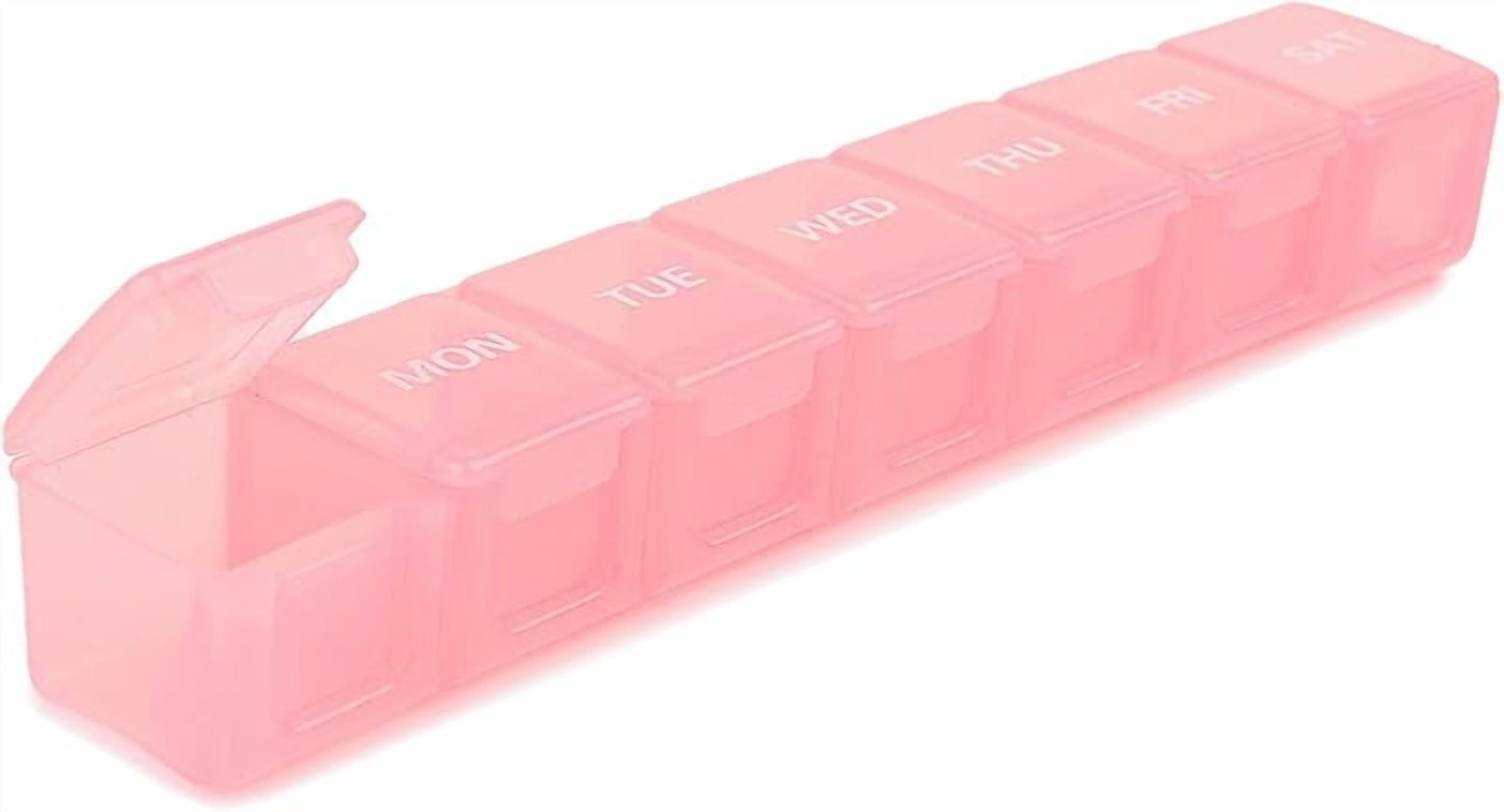 Extra Large Weekly Pill Organizer, 7 Day Daily Pill Box Case Easy to ...