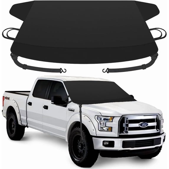Extra Large Windshield Cover for Ice and Snow, Upgraded Thicken Oxford ...