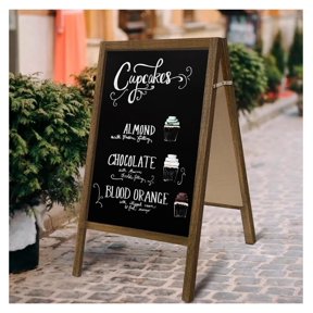 RHF 22" x 40" Standing Chalkboard Easel, Chalkboard Sign, A Framed ...