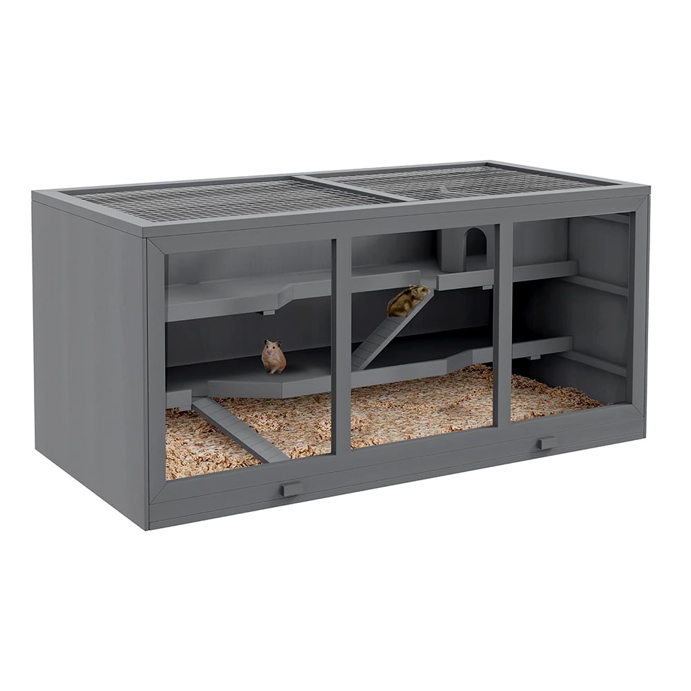 Extra Large Wooden Cage, Animal Cage, Small Animal Habitat with Opening ...