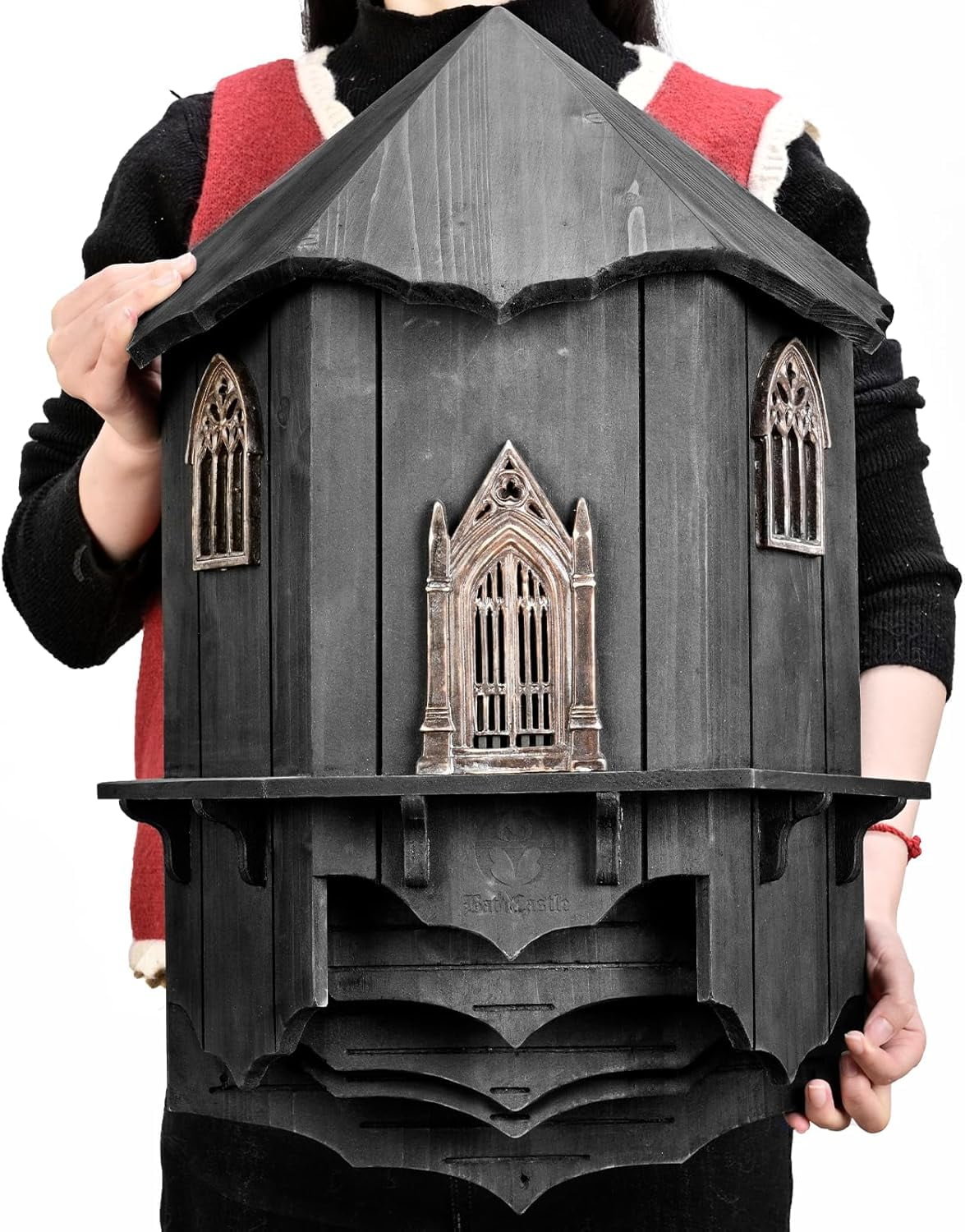Extra Large Wooden Castle Bat Houses for Outside Bat Box for Outdoors ...