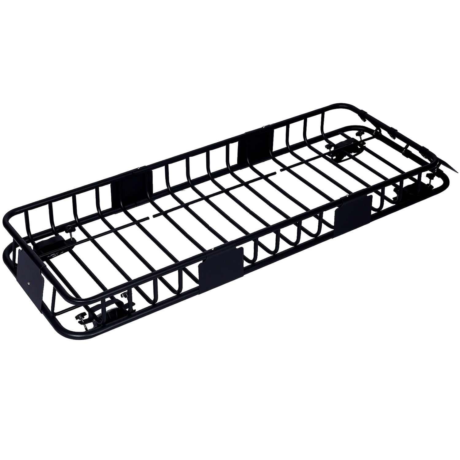 Extra Large XNGGNG Black Steel Rooftop Cargo Carrier Basket for ...