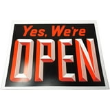 Extra Large Yes We're Open & Closed Window Sign, 15" H x 19" W, 2 Pack ...