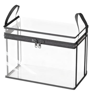 Extra Large Zippered Fabric Storage Container with Handles for Home ...