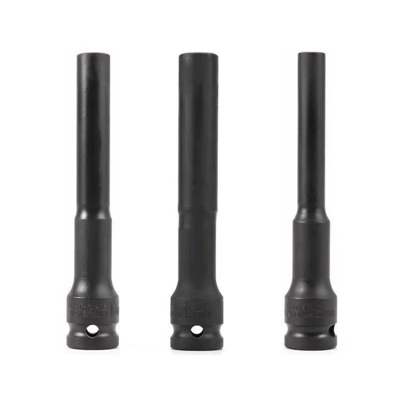 Extra-Length Socket Spanner Set | Thin-Wall Design Prevents Stripping ...