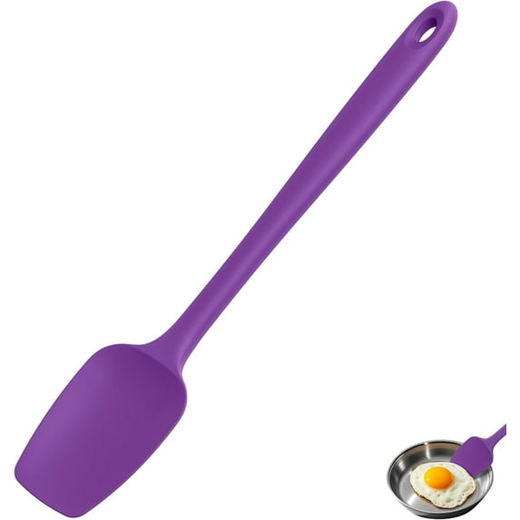 Extra-Long 14" Silicone Spatula Spoonula Utensil, 600ºF Heat Resistant ...