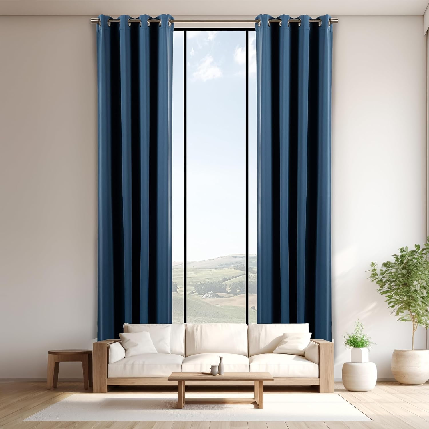 Extra Long 15 FT Blackout Curtain, Antique Bronze Grommet Tall Curtain ...