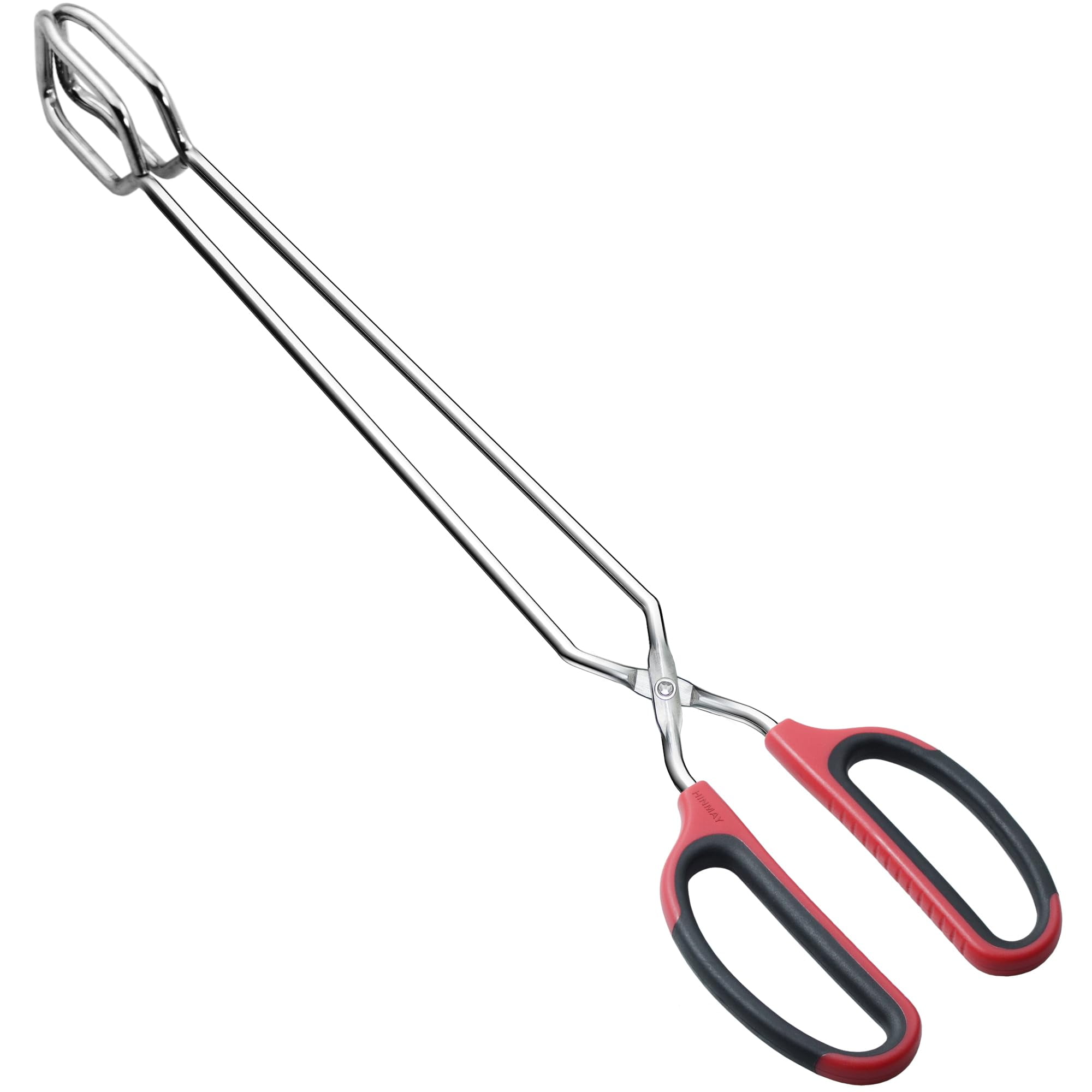 Extra Long 16-Inch Stainless Steel Scissor Tongs, Professional Grill ...