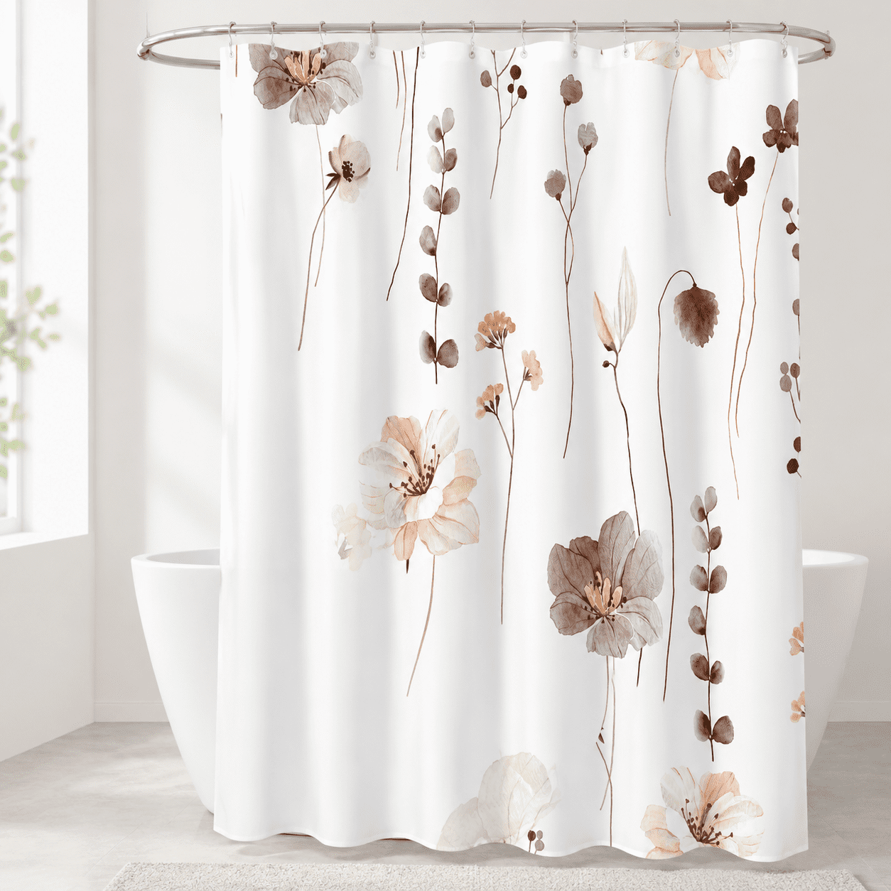 Extra Long 3 In 1 Shower Curtain Set 72x84 - Walmart.com