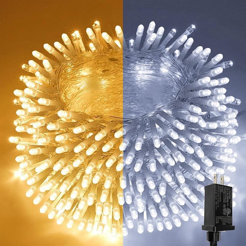 Extra-Long 66FT String Lights Outdoor/Indoor, 200 LED Super Bright ...