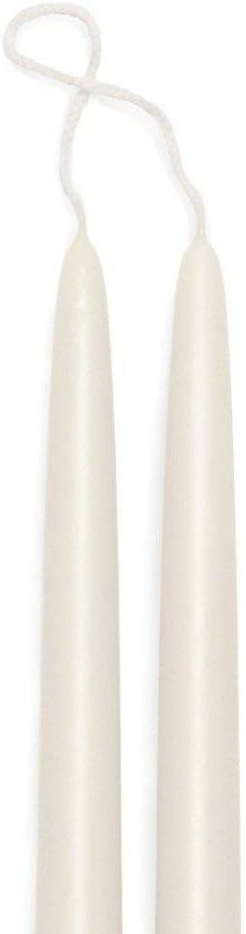 Extra Long Beeswax Blended Taper Candles - White Dripless Dinner ...