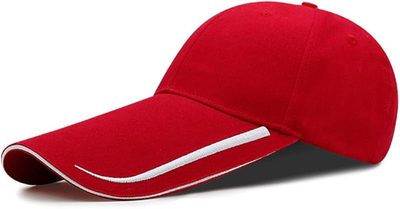 Extra Long Bill 100% Washed Cotton Baseball Cap Lengthened Brim Sun ...