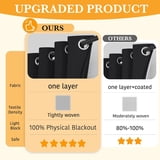 Extra Long Blackout Room Divider Curtains for Bedroom 108 Inch Long ...