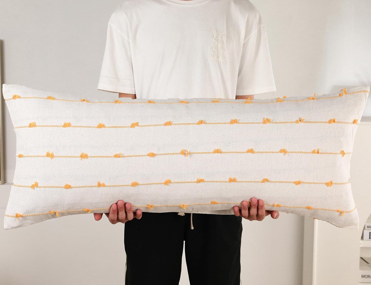 Extra Long Body Pillow Case 12 X 48 Inch Striped Pattern Boho ...