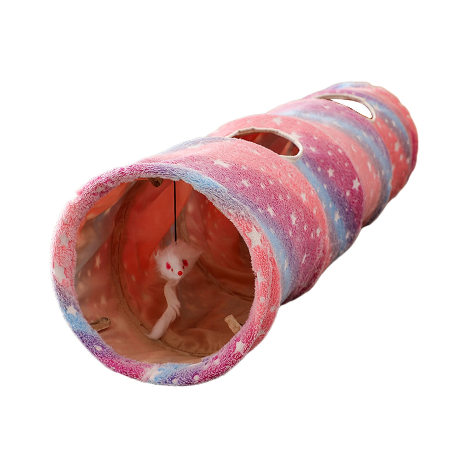 Extra Long Cat Tunnel Tube with Interactive Toys for Indoor Hideout and ...