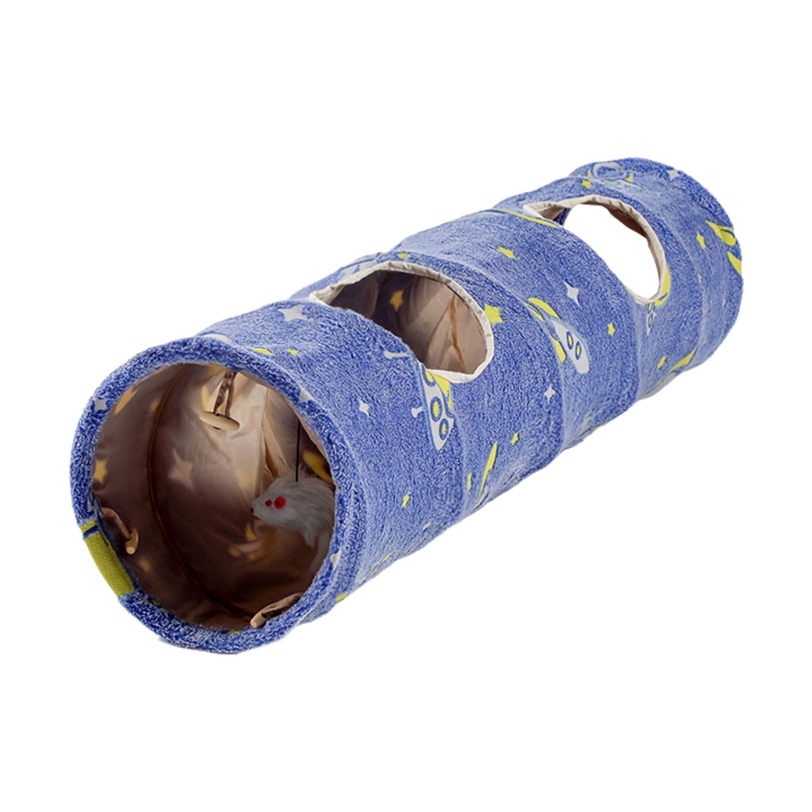 Extra Long Cat Tunnel Tube with Interactive Toys for Indoor Hideout and ...